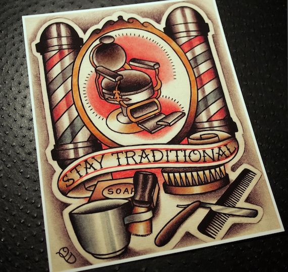 Barber Tattoo Designs