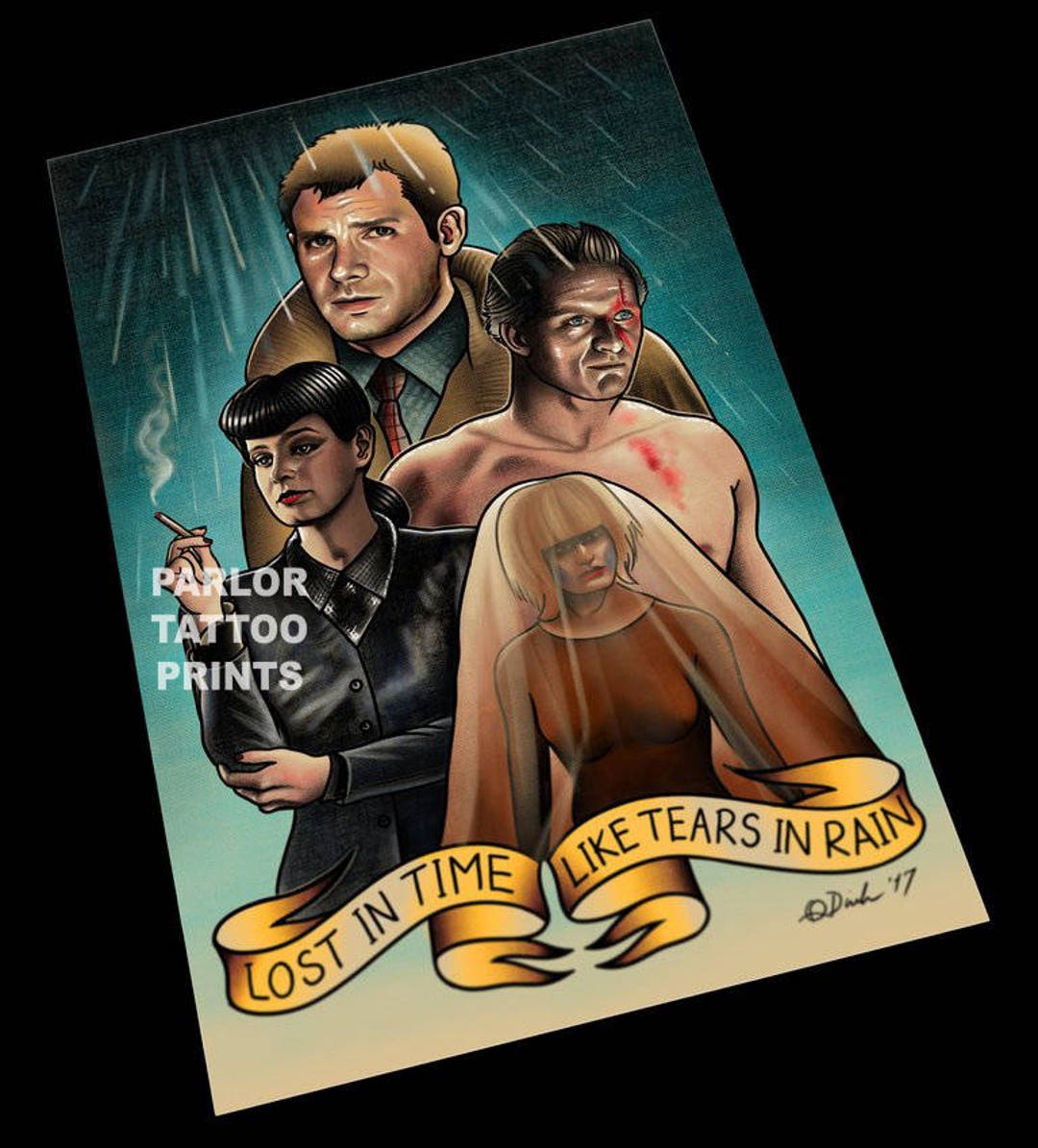 Blade Runner Tattoo Flash Art Print 11x17 - Etsy