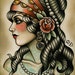 Nurse Flapper Traditional Tattoo Flash - Etsy