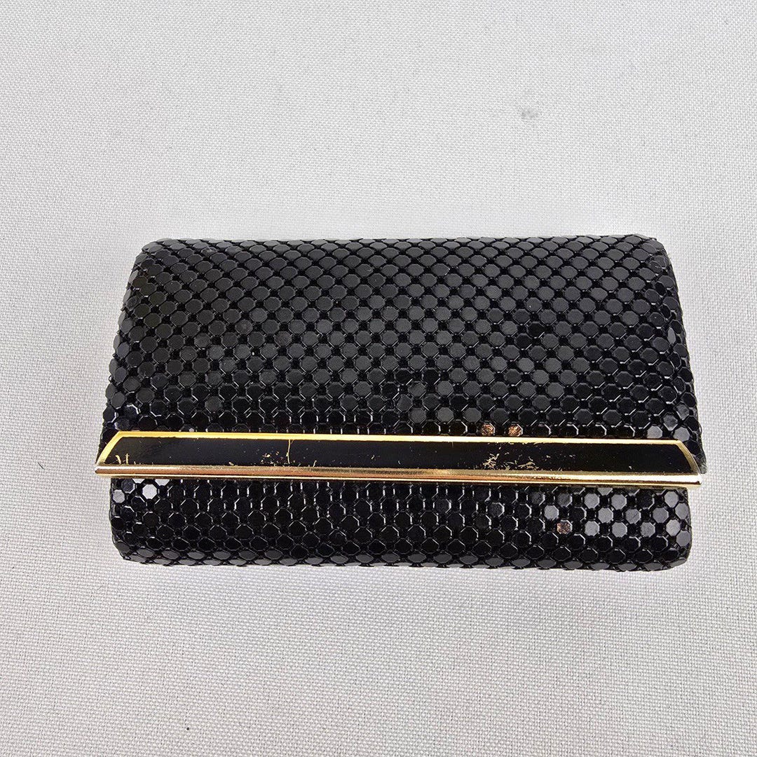 Vintage Black & Gold Metal Mesh Key Holder - Etsy