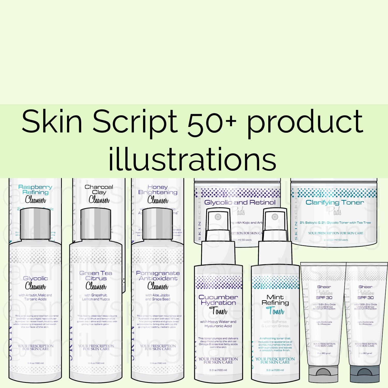 Skin Script Rx Skincare Line PNG Icon, Clipart, Medspa Digital Download ...