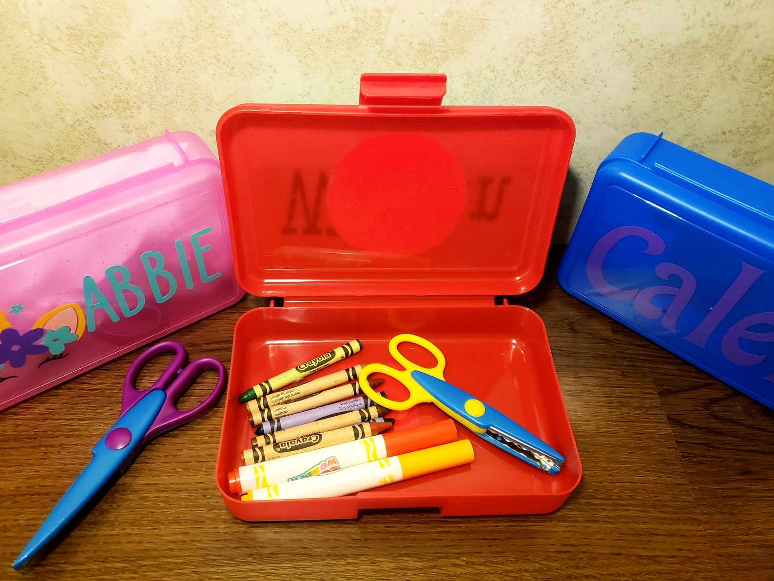 Personalized Pencil box Case Birthday Party Favors Crayon | Etsy