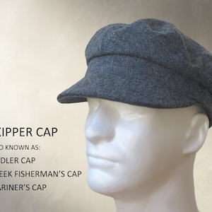 DIGITAL SEWING PATTERN - Hyatt, Captain's Cap Pilot Skipper Greek ...