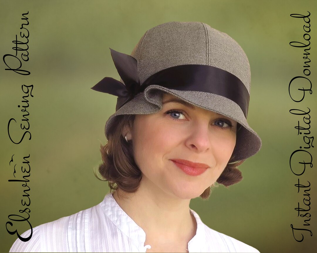 DIGITAL SEWING PATTERN Tess 1920s Twenties Cloche Fabric - Etsy