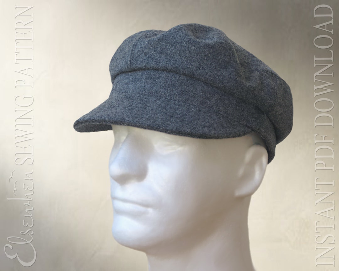 DIGITAL SEWING PATTERN - Hyatt, Captain's Cap Pilot Skipper Greek ...