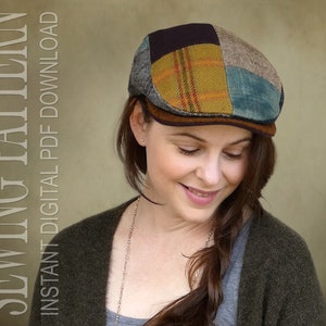 DIGITAL SEWING PATTERN Wyeth Classic Flat Cap Scally Cap - Etsy