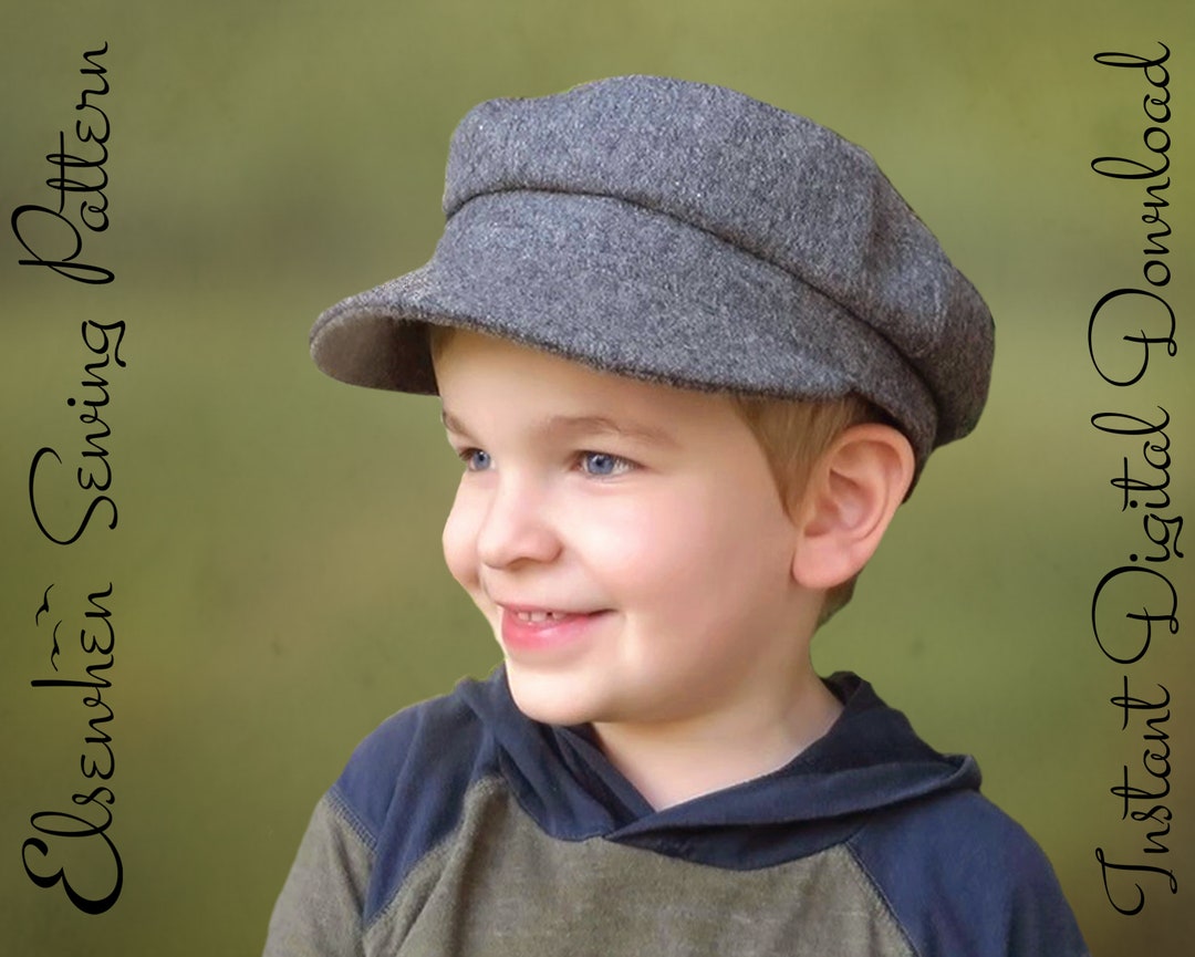 DIGITAL SEWING PATTERN Hyatt, Captain's Cap Pilot Skipper Greek ...