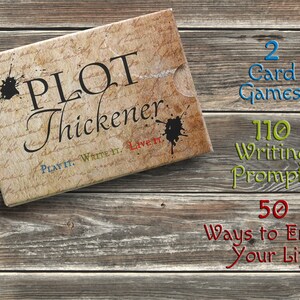 Plot Thickener Card Game, Writing Prompts, Life Enrichment, Story ...