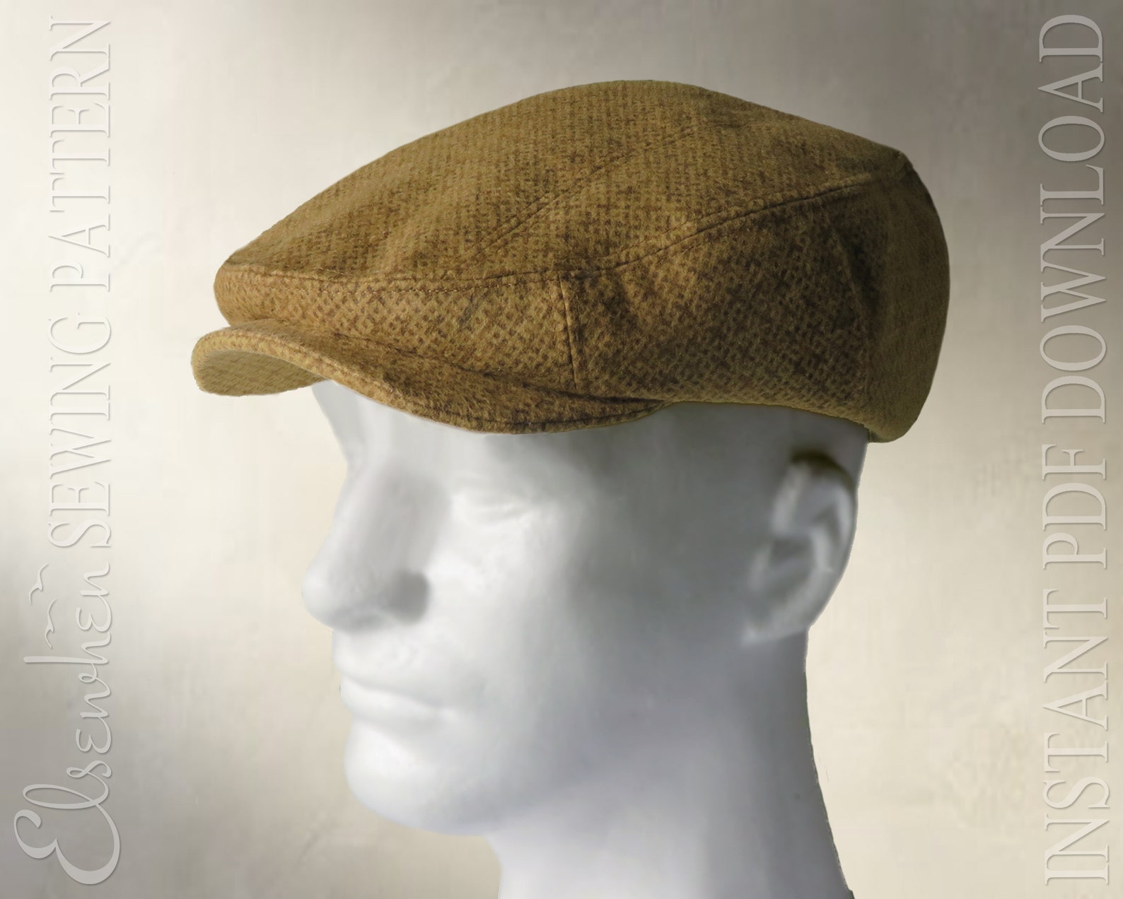 SEWING PATTERN - Finch: 1920s Irish Flat Cap for Child or Adult Patch ...