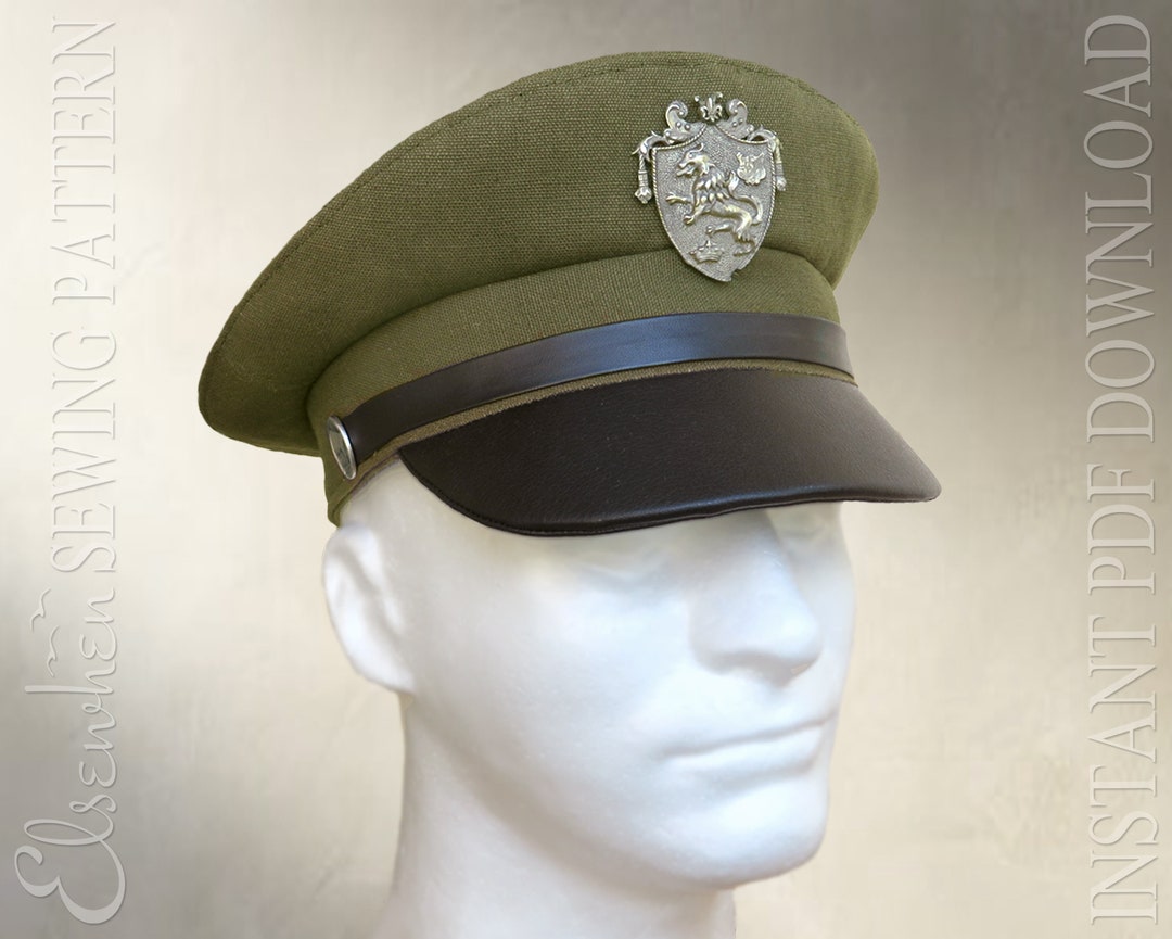DIGITAL SEWING PATTERN - Hyatt, Captain's Cap Pilot Skipper Greek ...