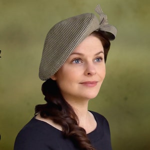 DIGITAL SEWING PATTERN Zoë 1940's Stylized Beret Hat guernsey Film Pdf ...