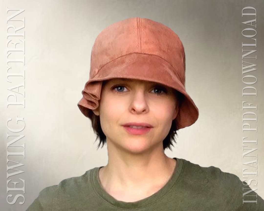 DIGITAL SEWING PATTERN Madeline, 1920s Twenties Cloche Fabric Hat for ...