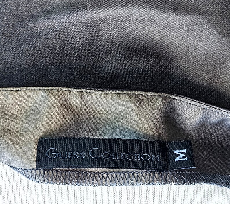 Sexy Slinky Vintage Guess Collection Bronze Silk Camisole Badass Punk ...