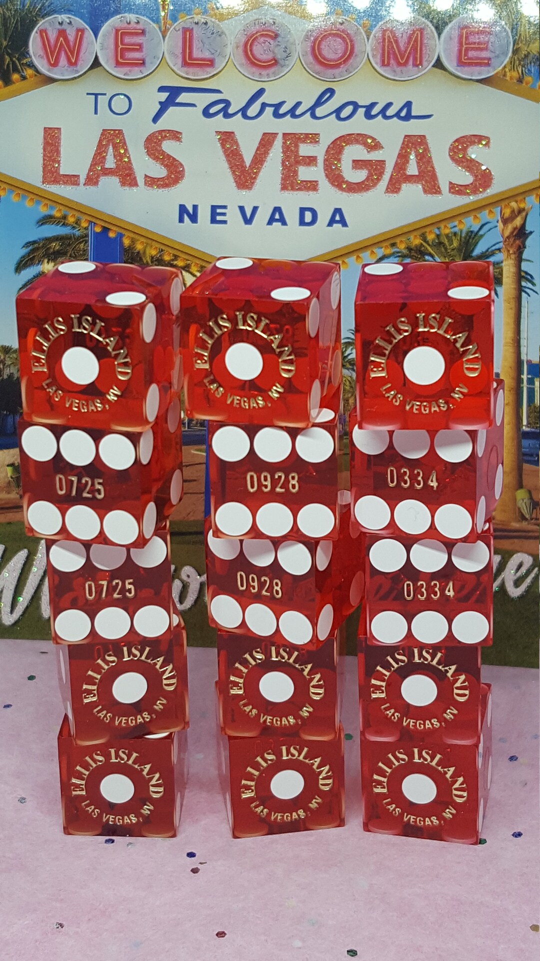 Rare Vintage Ellis Island Las Vegas Dice Stick Authentic Crapstable ...