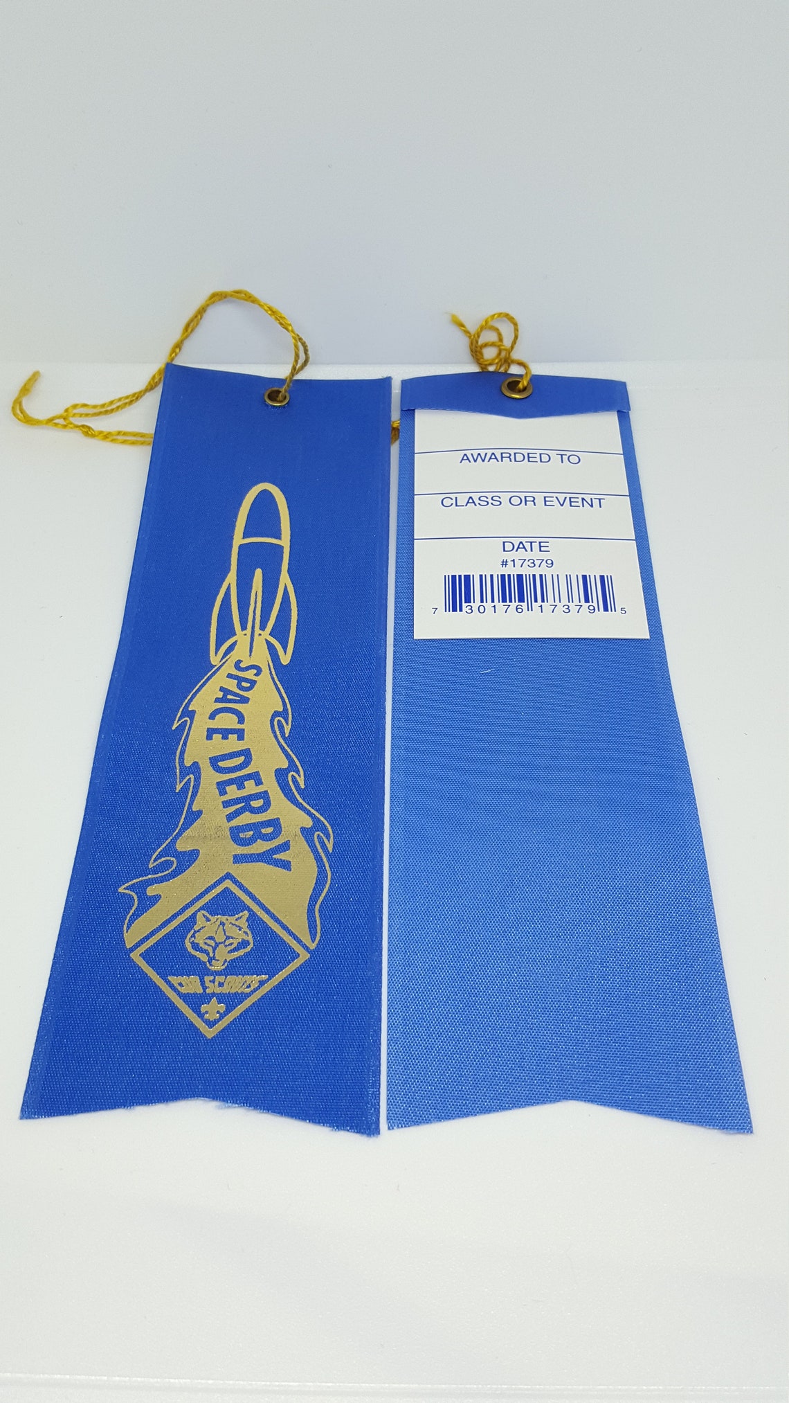 Vintage Cub Scout Regatta Blue Ribbons Space Derby Blue Ribbon Grand ...