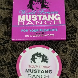 Rare MCM Vintage World Famous Mustang Ranch Brothel Chip Matches ...