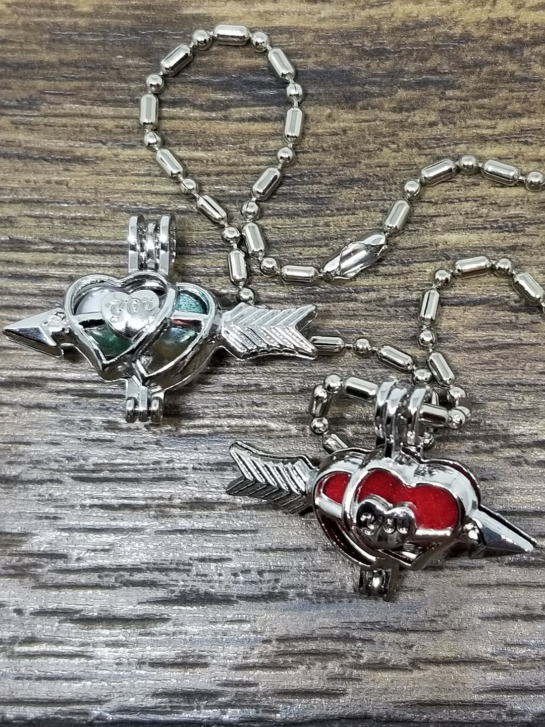 Awesome Silver Anklet Heart Diffuser Jewelry Lovely Rocker - Etsy Sweden