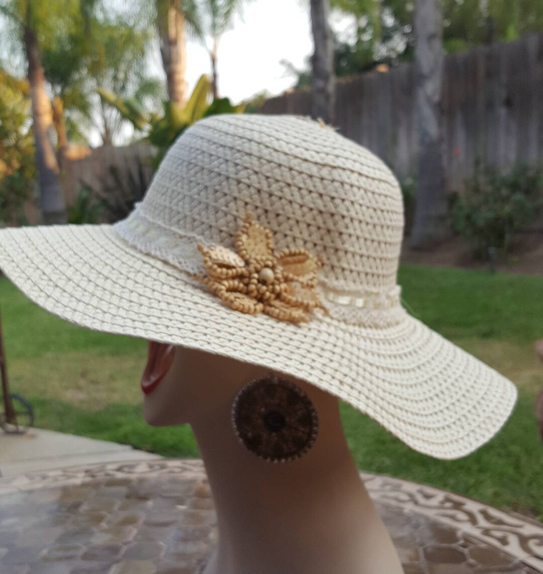Sexy Big Brim Floppy Straw Hat Fabulous Derby Style Big Hat Straw ...