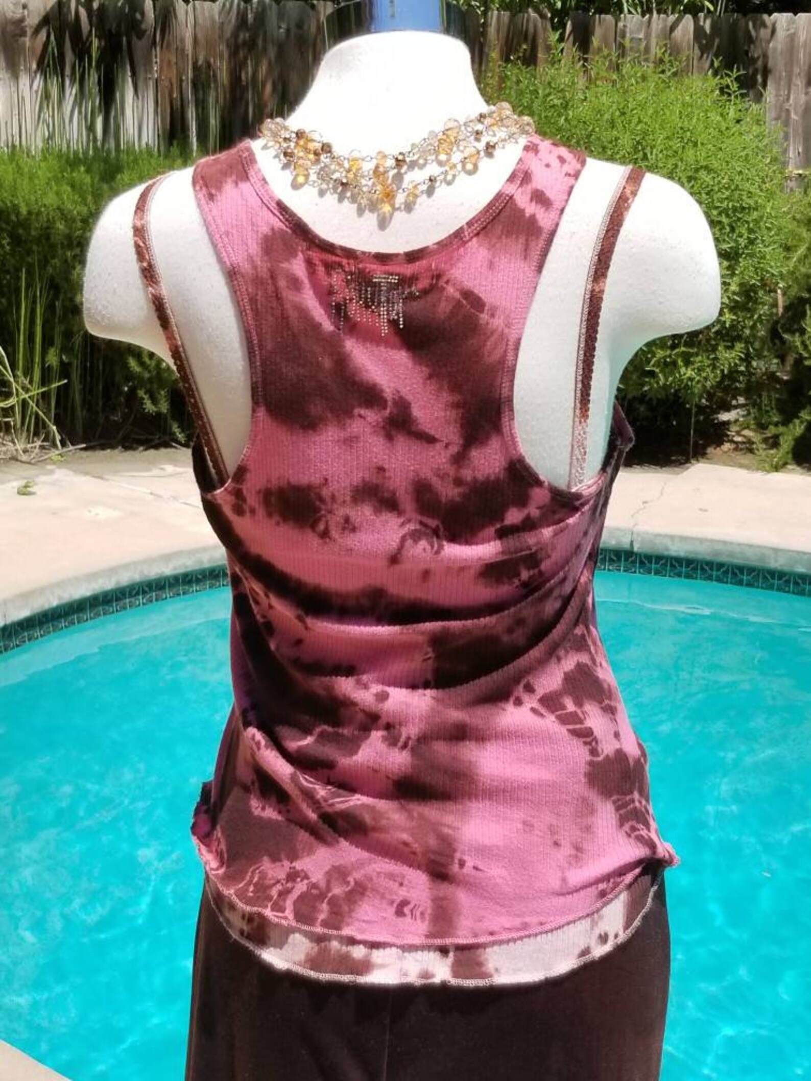 Gorgeous Tie Dye Sequin Peace Sign Tank Top Sexy Cami Sparkly | Etsy