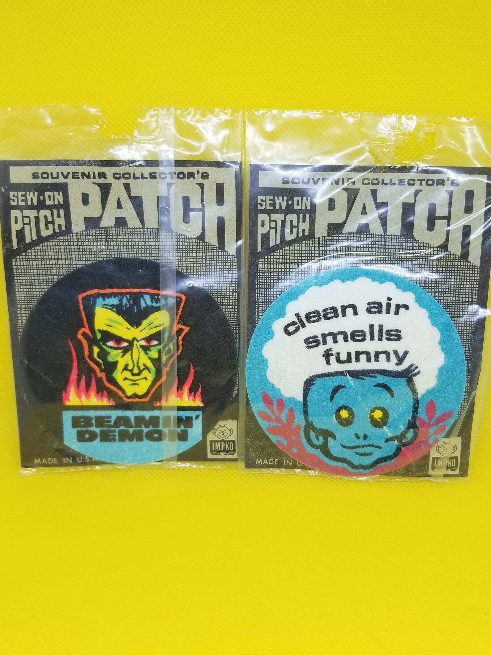 Awesome vintage 1970s funny sew on patches pop culture retro | Etsy