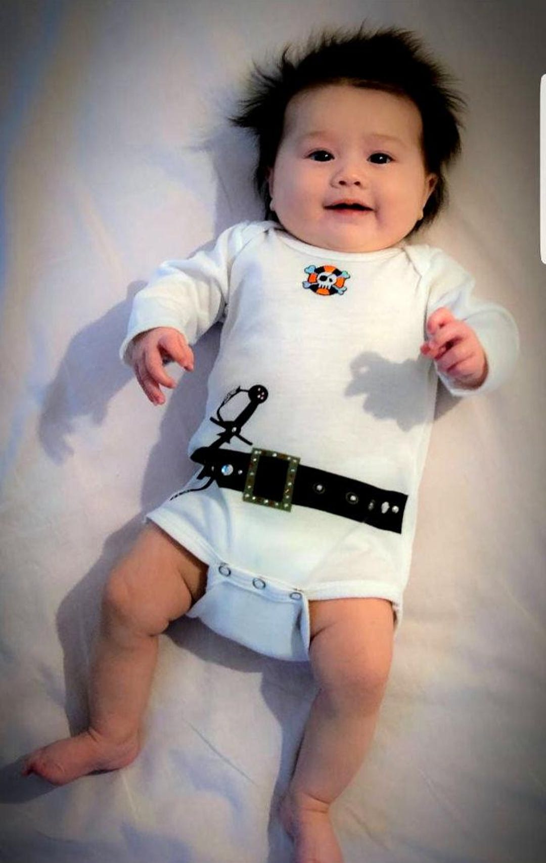 Badass Baby Pirate Outfit Jolly Roger Costume for Baby Cosplay One ...