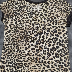 Amazing Toddler Kids Girl Leopard Animal Print Tee Bling Tattoo Gothic ...
