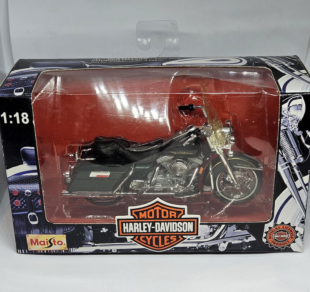 Badass Vintage Harley Davidson Die Cast Motorcycle in Original Box ...