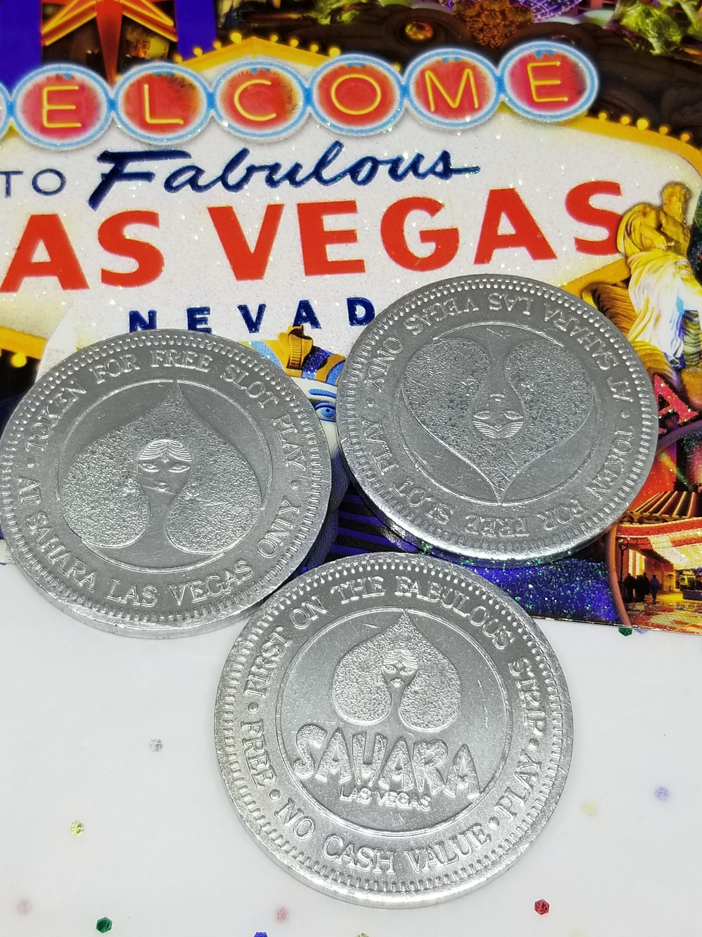 Silver Casino Tokens Holiday International