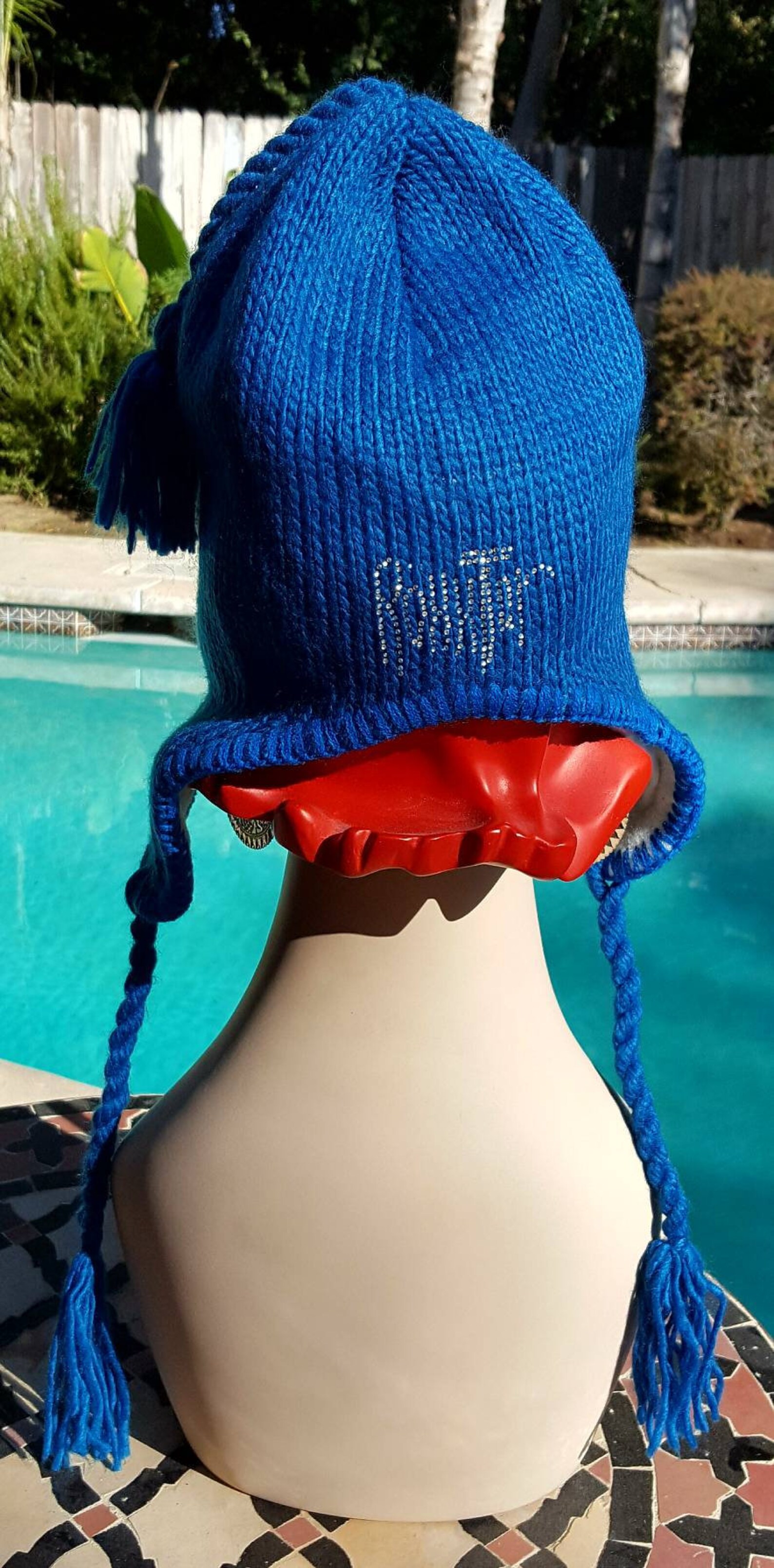 Awesome Bling Beanie Knit Hat Boho Hippie Gorgeous Snowboarder - Etsy