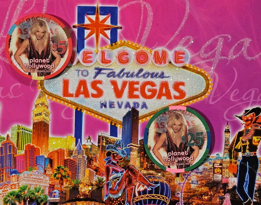 Very Rare Britney Spears Uncirculated Casino Chips Planet Hollywood Las ...