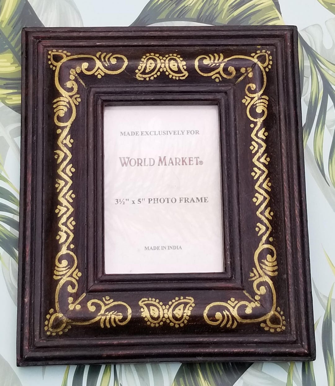Vintage and Never Used Wood Picture Frame Rustic Hippie Bohemian Frame ...