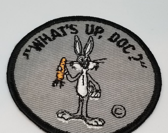 Vintage MCM Bugs Bunny Patch Embroidered Whats up Doc Patch Looney ...