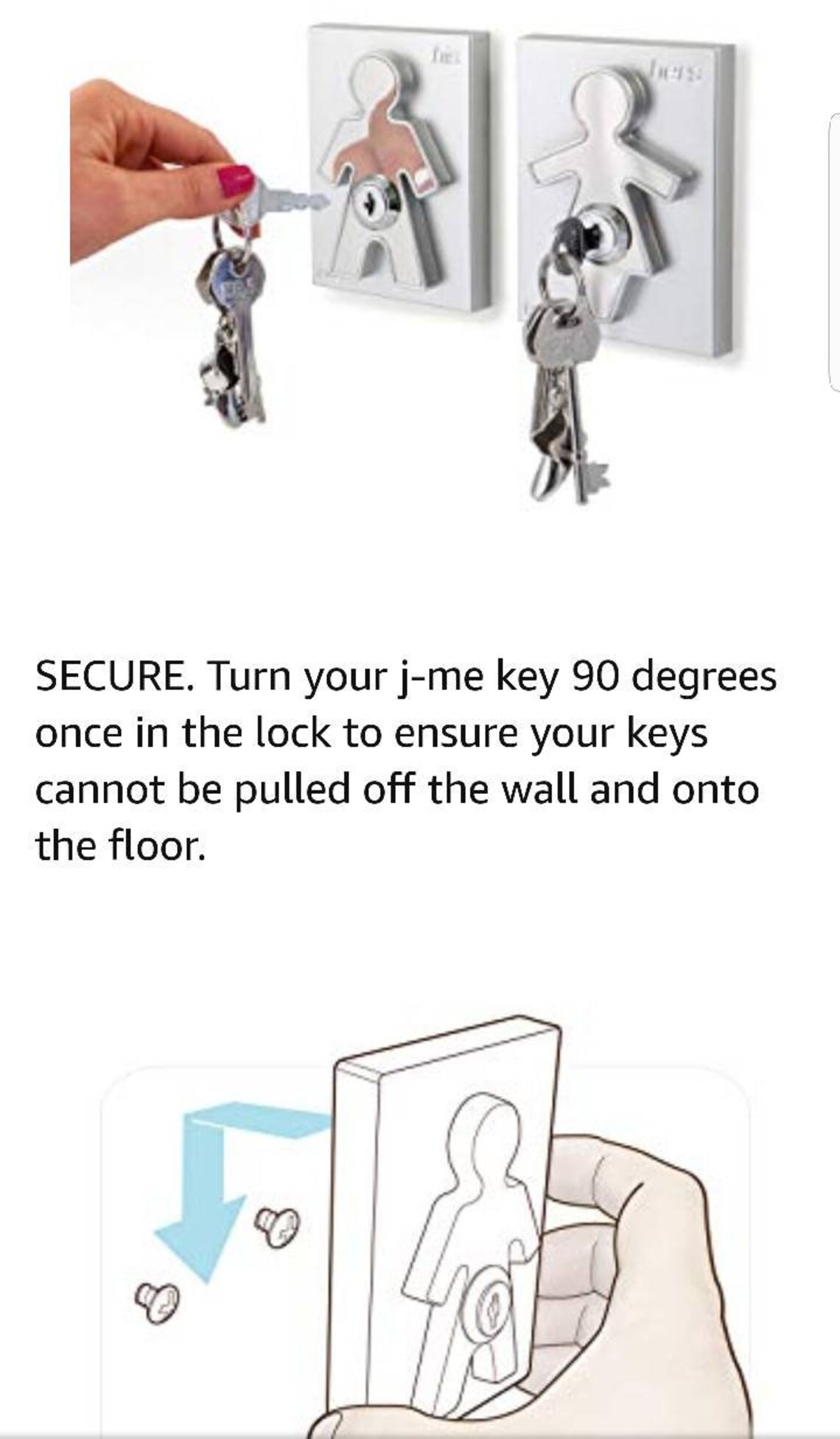 Vintage Chrome HIS UK Funny Keyholder Retro Lock Wall Decor - Etsy