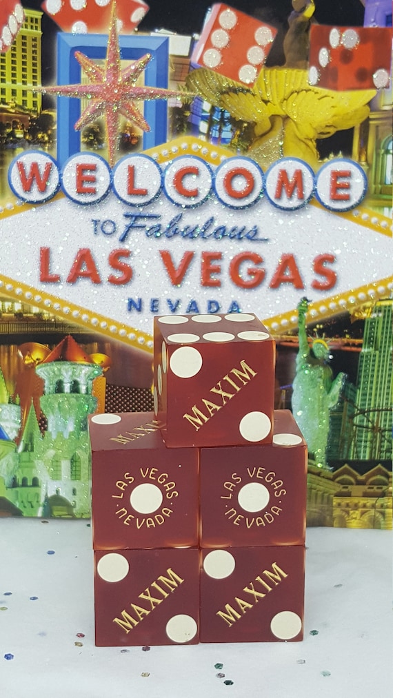 Awesome Vintage MCM Maxim Las Vegas Dice Bones Craps Casino | Etsy