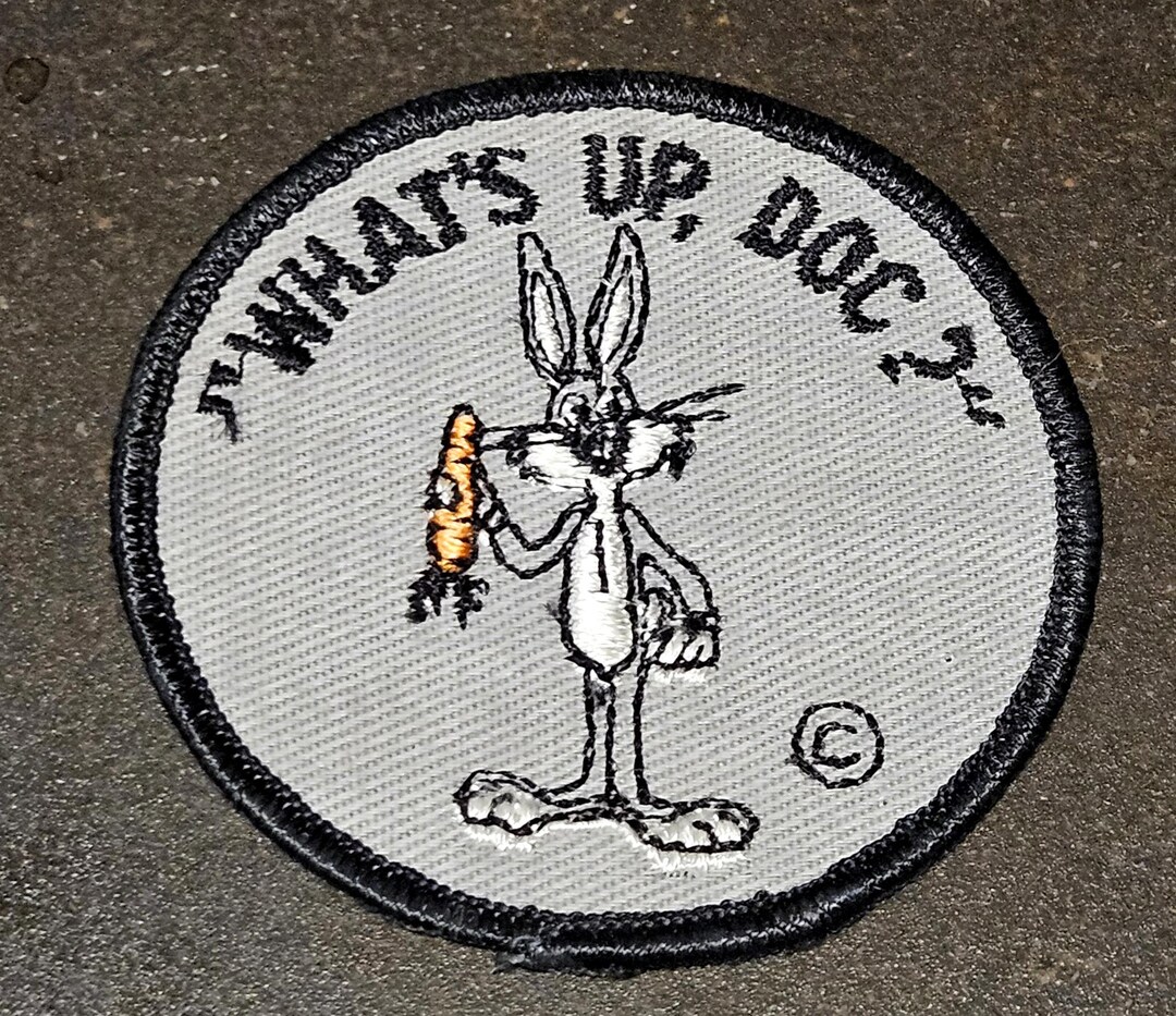Vintage MCM Bugs Bunny Patch Embroidered Whats up Doc Patch Looney ...