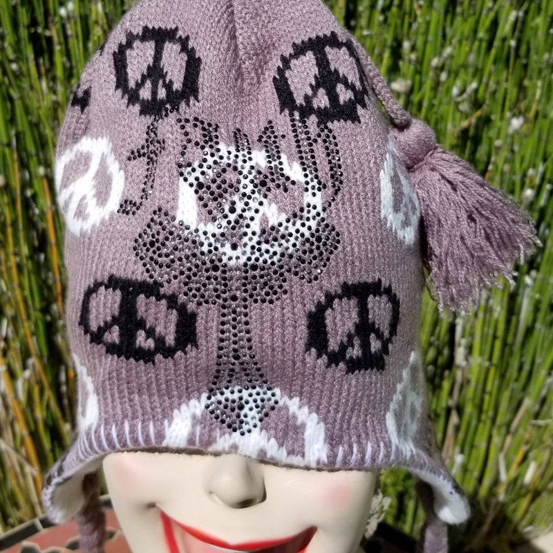 Knit Peace Sign - Etsy