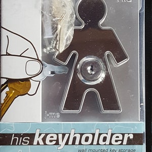 Vintage Chrome HIS UK Funny Keyholder Retro Lock Full Frontal of a Guy ...