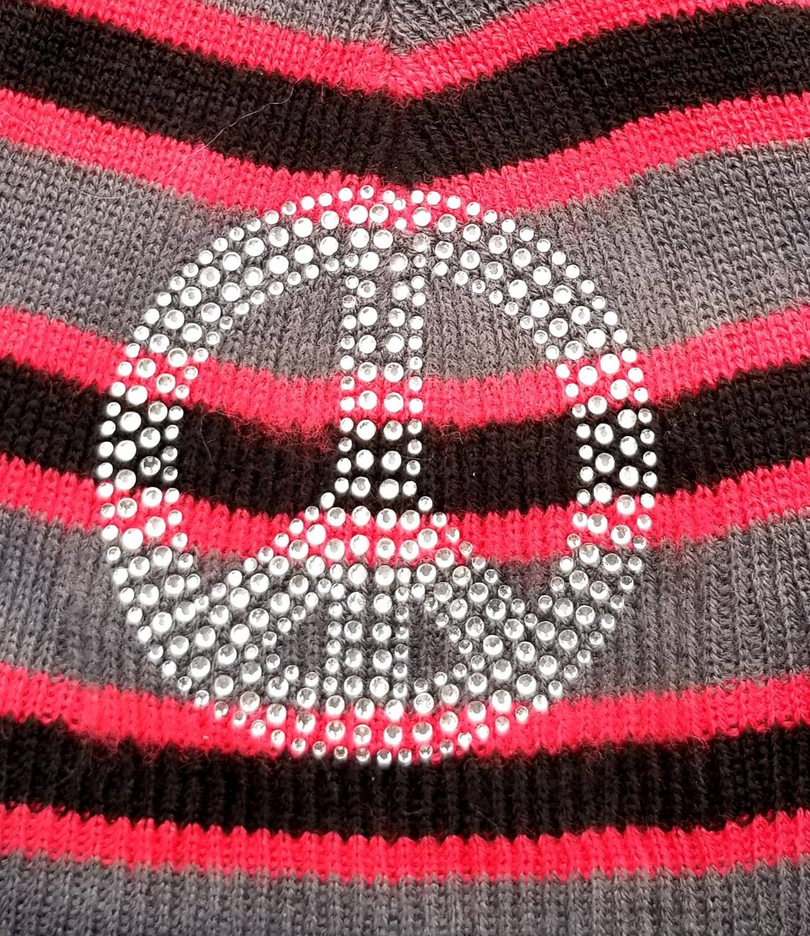 Awesome Kids Beanies Peace Sign Stars Folk Ski Hat Hippie Boho Adorable ...
