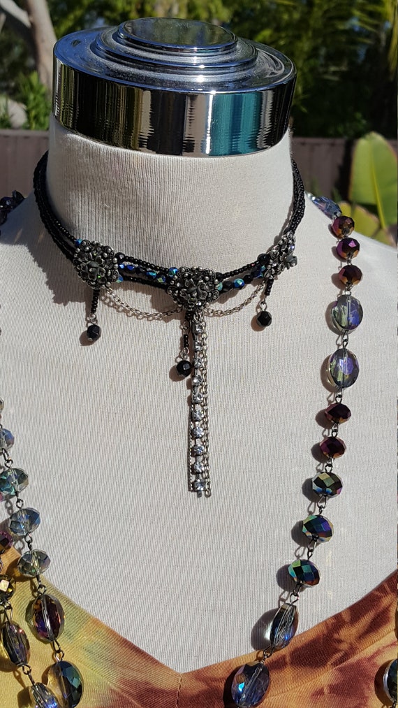 3 vintage choker chains - Gem