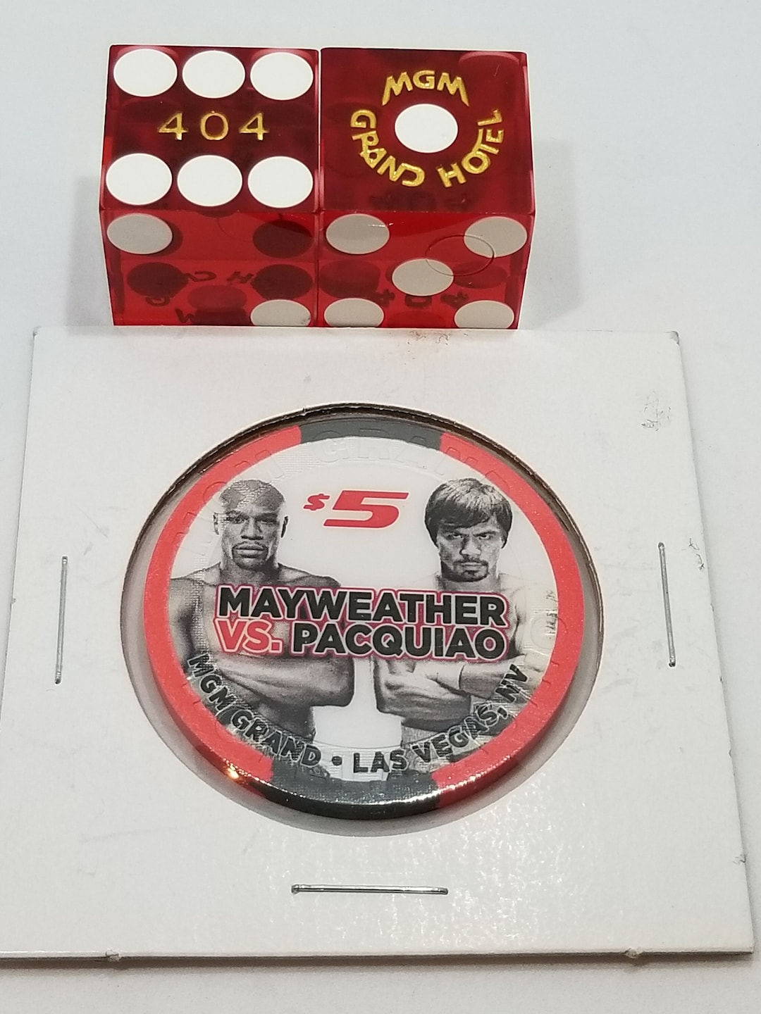 Rare Vintage MGM Grand Las Vegas Casino Dice & Mayweather Pacquiao ...