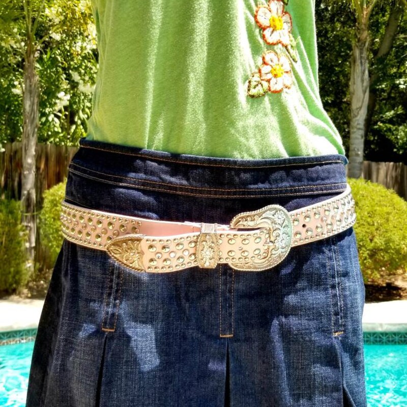 Rhinestone Cowgirl Belt - Etsy