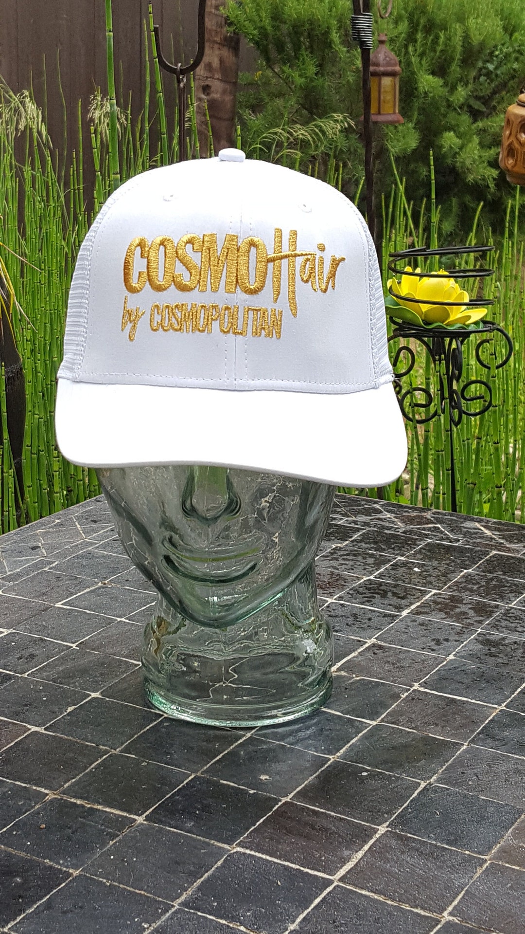 Vintage White Cosmo Hair Trucker Cap Baseball Hat Awesome Popculture ...