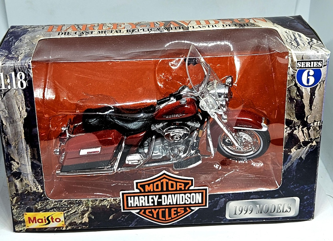 Badass Vintage Harley Davidson Die Cast Motorcycle in Original Box ...