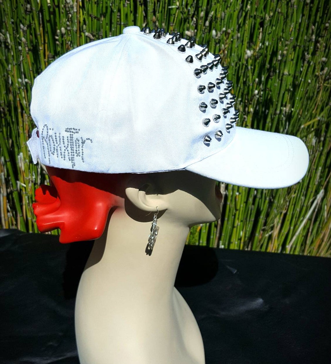 Awesome Studded Baseball Hat Cap Bikers Amazing Punk Rocker | Etsy