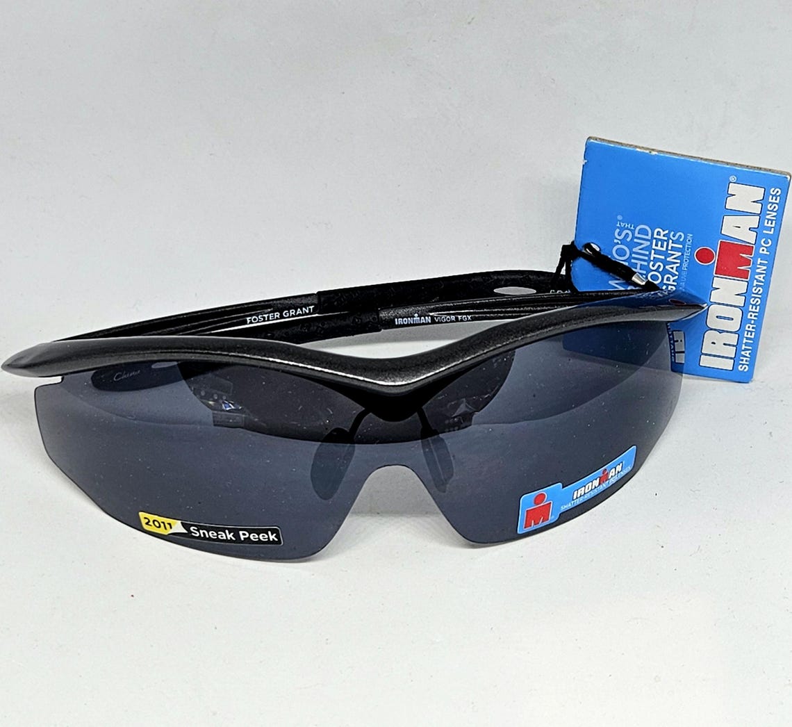 Badass Vintage Foster Grant Iron Man Sunglasses Max Block Lenses Unisex ...