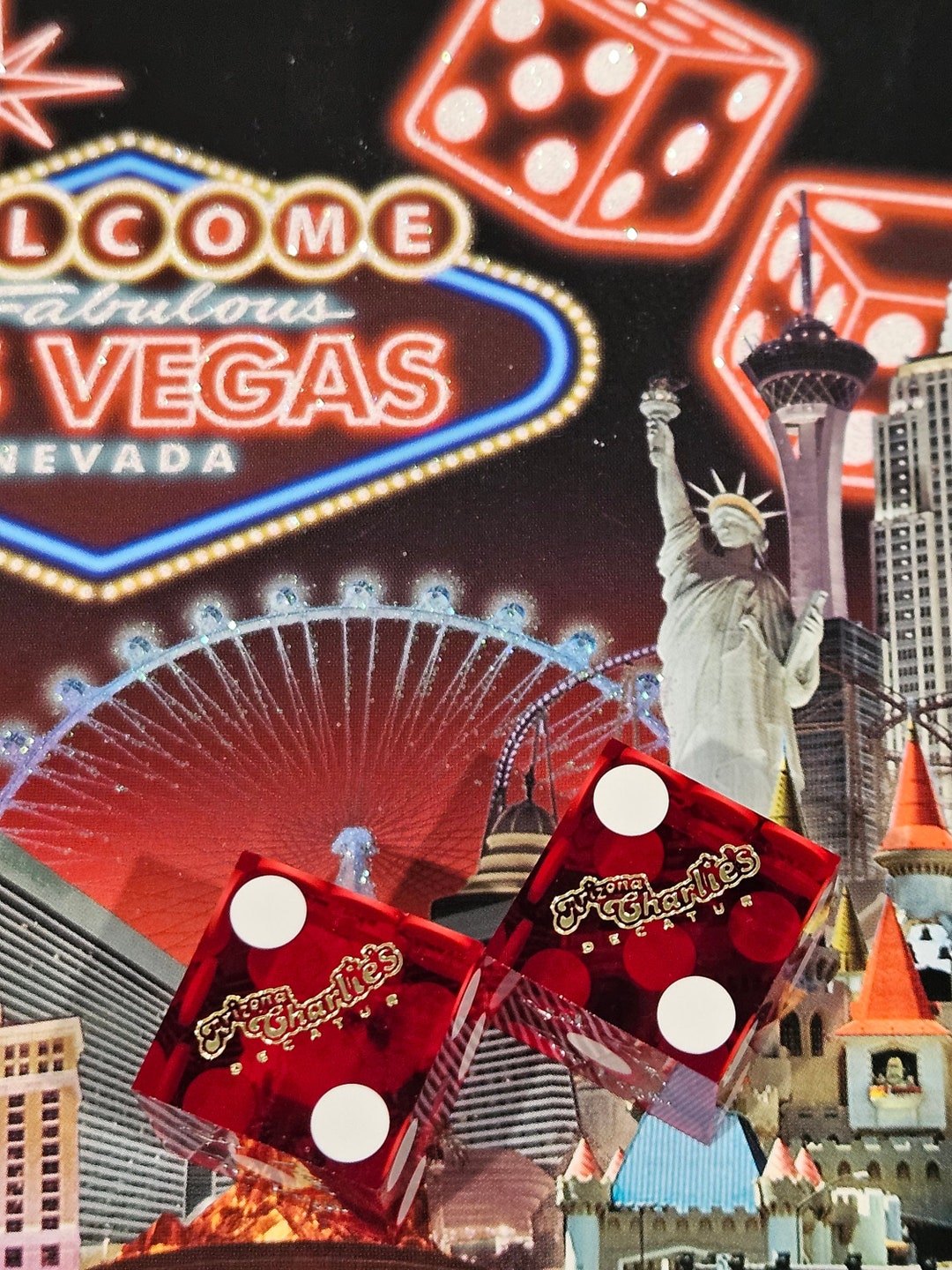 Rare Arizona Charlie's Las Vegas Dice Casino Souvenir Craps Tablegames ...