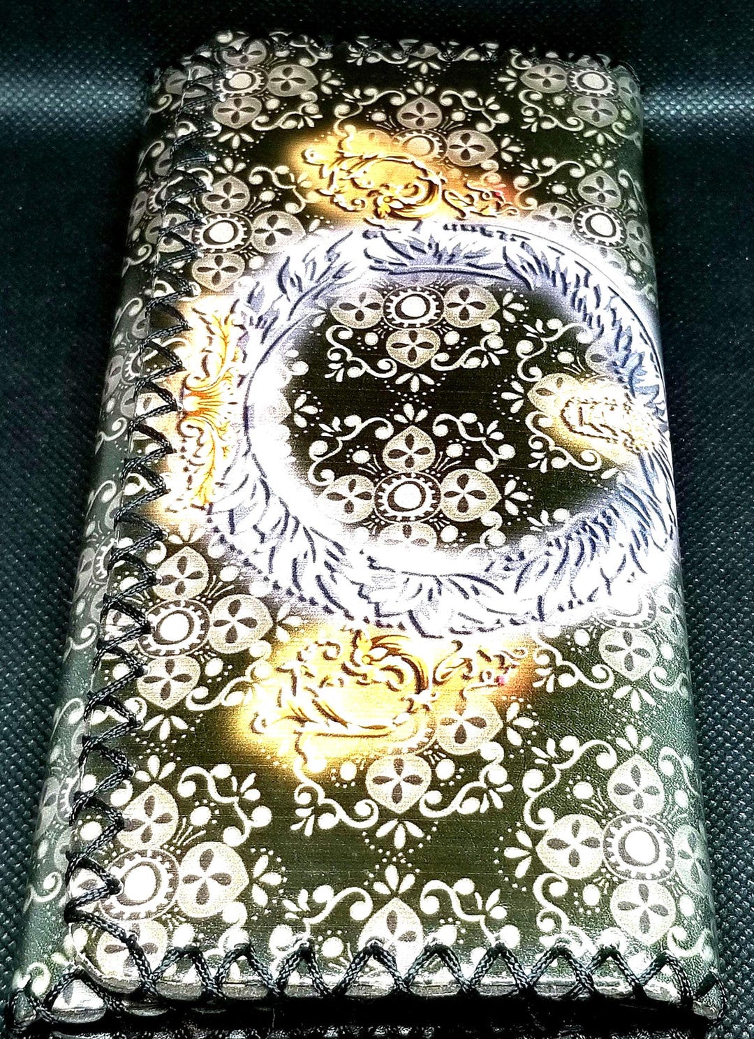 Badass Vintage Punk Wallet Faux Leather Bohemian Henna Tattoo Style ...