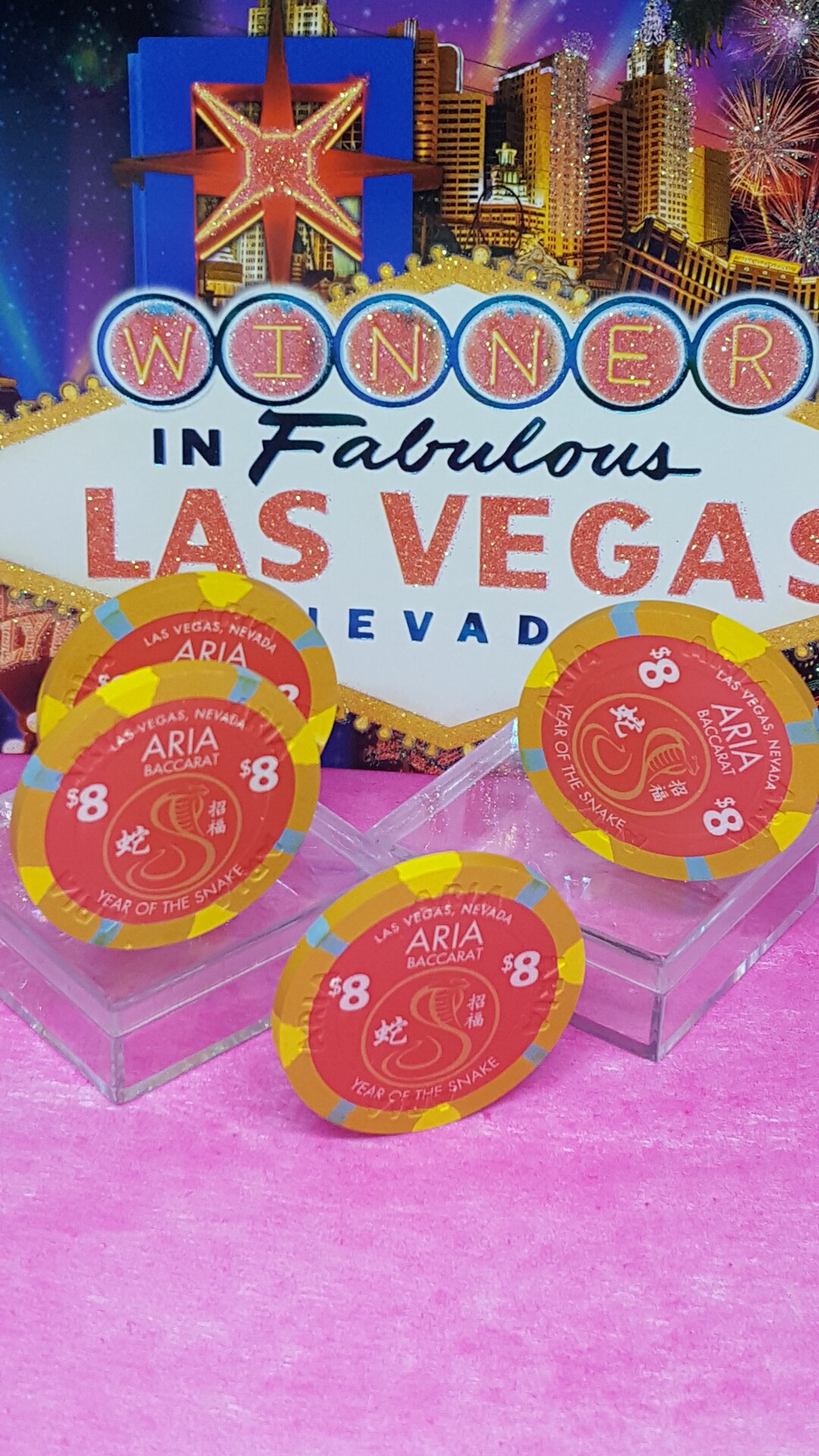 Aria Las Vegas Year of the Snake Chip Aria Casino Uncirculated Chips ...
