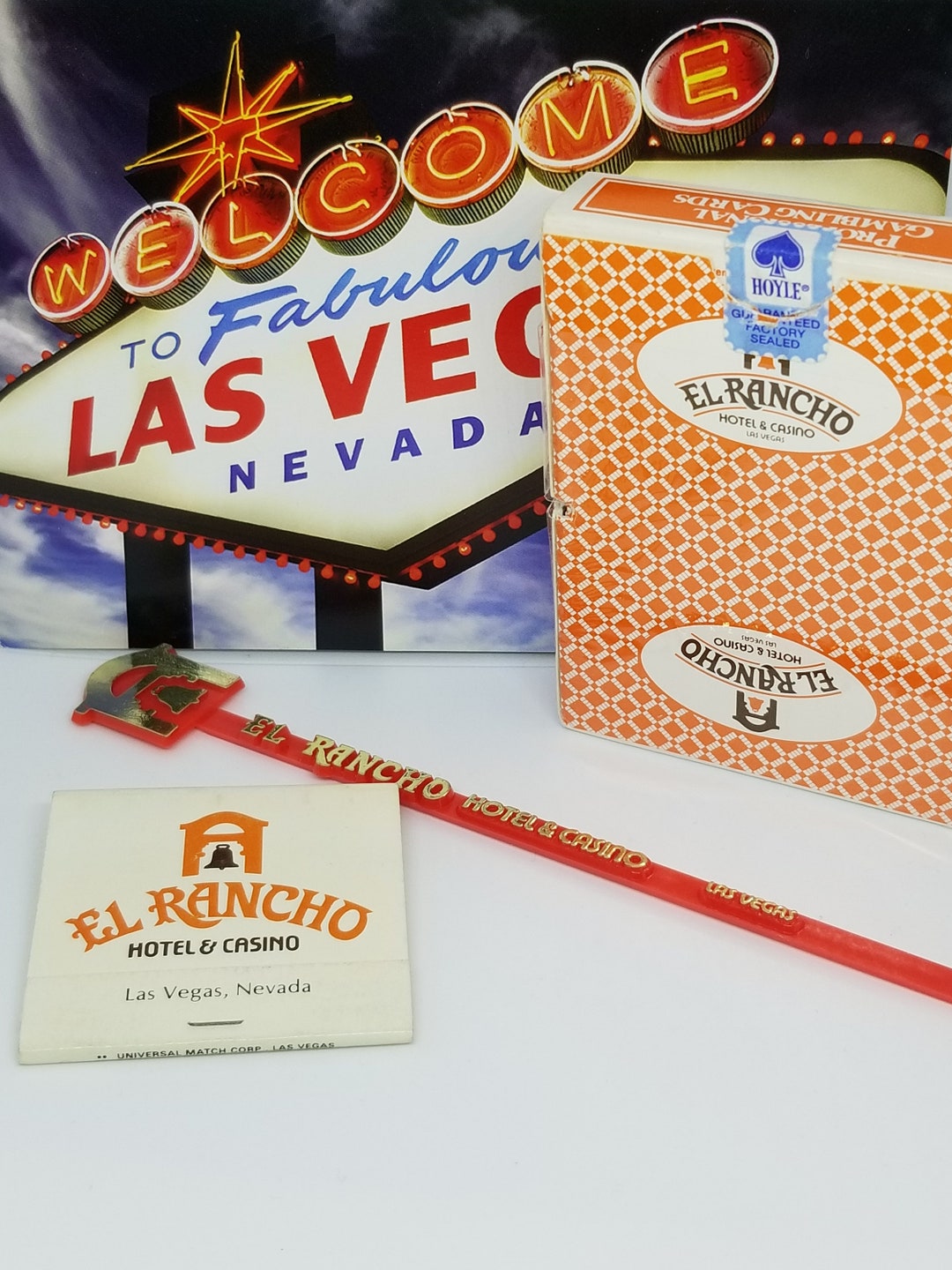 Vintage El Rancho Las Vegas Cards Casino Souvenir Matches Smoker ...