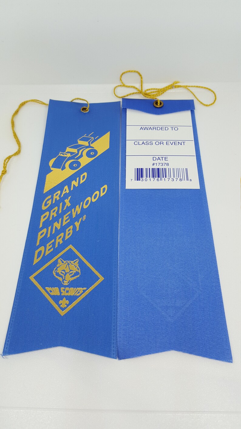 Vintage Cub Scout Regatta Blue Ribbons Space Derby Blue Ribbon Grand ...